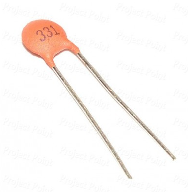 (4Pcs) Ceramic Capacitor 330pF 50v (331) Capacitor – TekShack