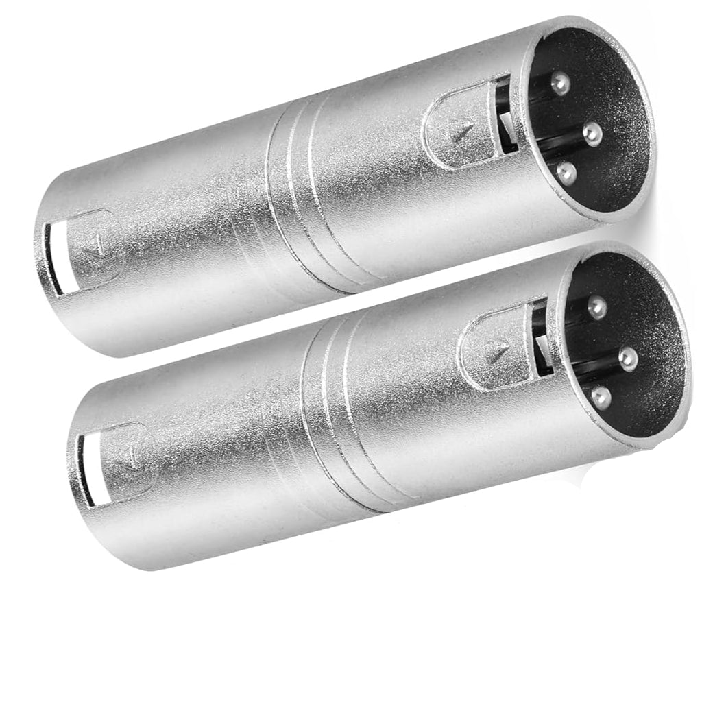 3 Pin XLR Male to 3 Pin XLR Male Adapter | TekShack