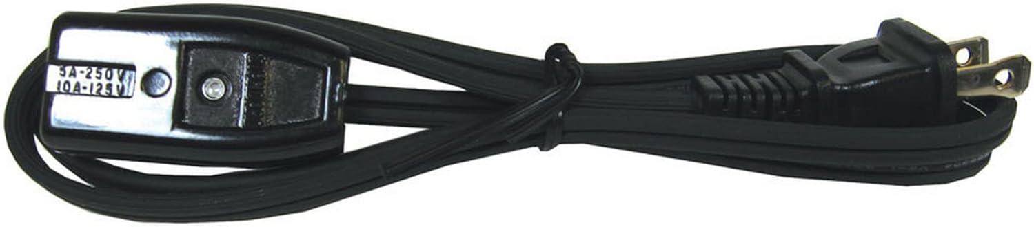 Woods® 0293 2-Foot HPN Replacement Mini Extension Cord (18/2), Black ...