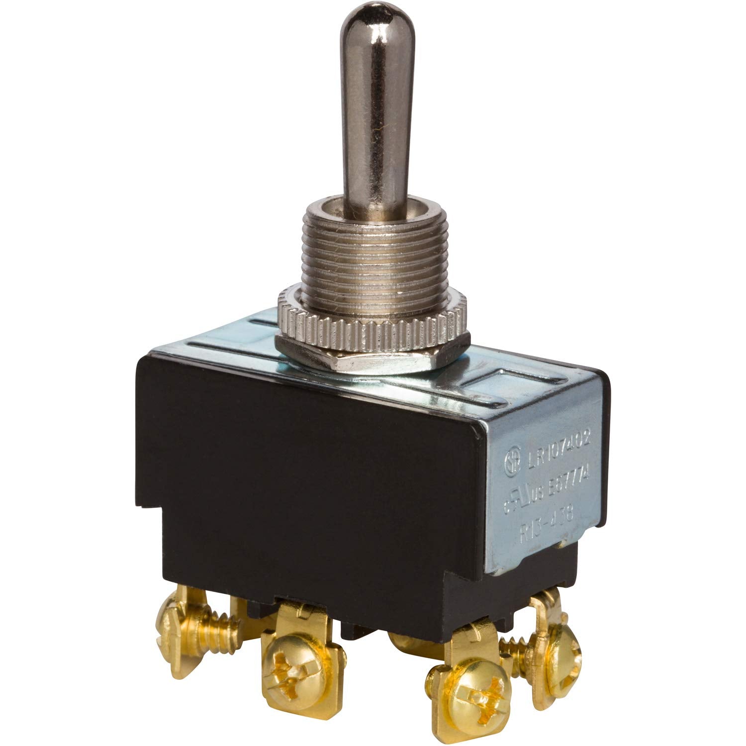2 Pole Toggle Switch – Heavy Duty, DPDT On-Off-On 6 Screw Terminals ...