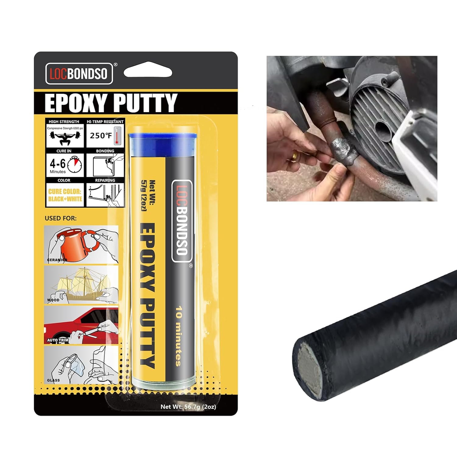 Epoxy Putty, All Purpose Epoxy Putty Stick, Fast Setting – TekShack