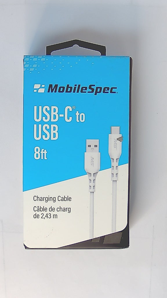 MobileSpec 8 Foot USB to USB C Cable in PDQ Display |TekShack