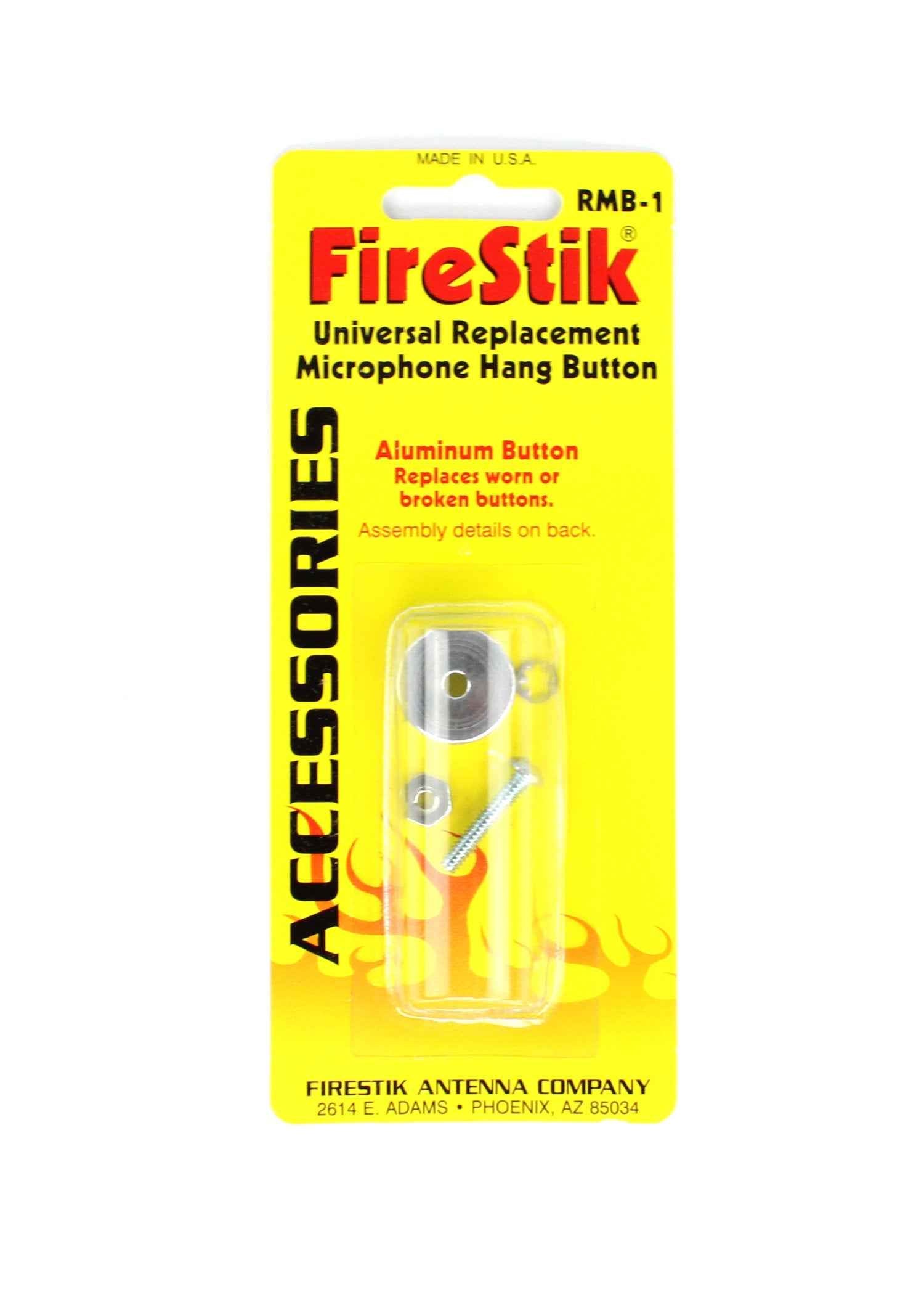 FireStik Replacement Microphone Back Button Repair Kit Firestik RMB-1 ...