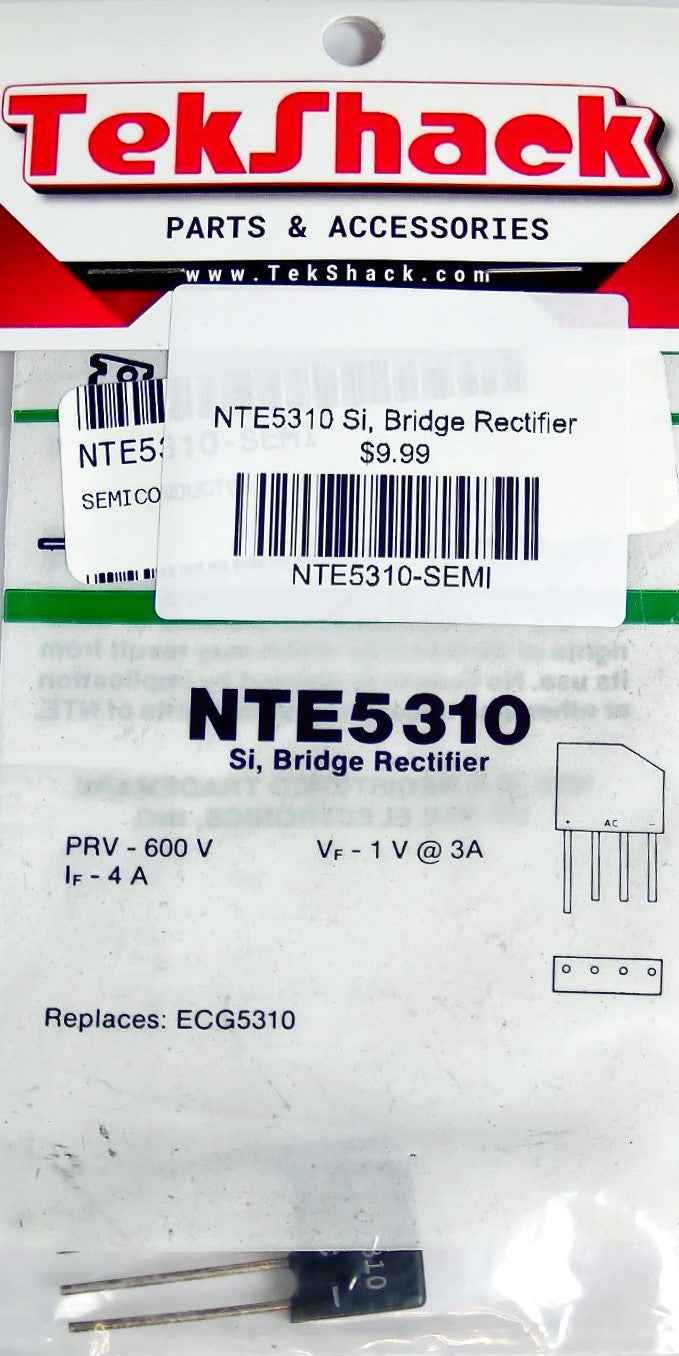 NTE5310 Si, Bridge Rectifier – TekShack