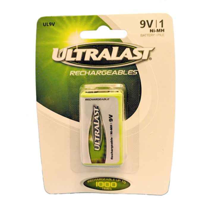 Ultralast UL9V 9-Volt Rechargeable Replacement Battery | TekShack