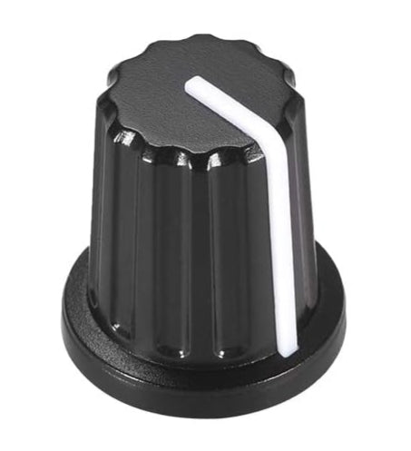 6mm D Type k Potentiometer Control Knob | TekShack