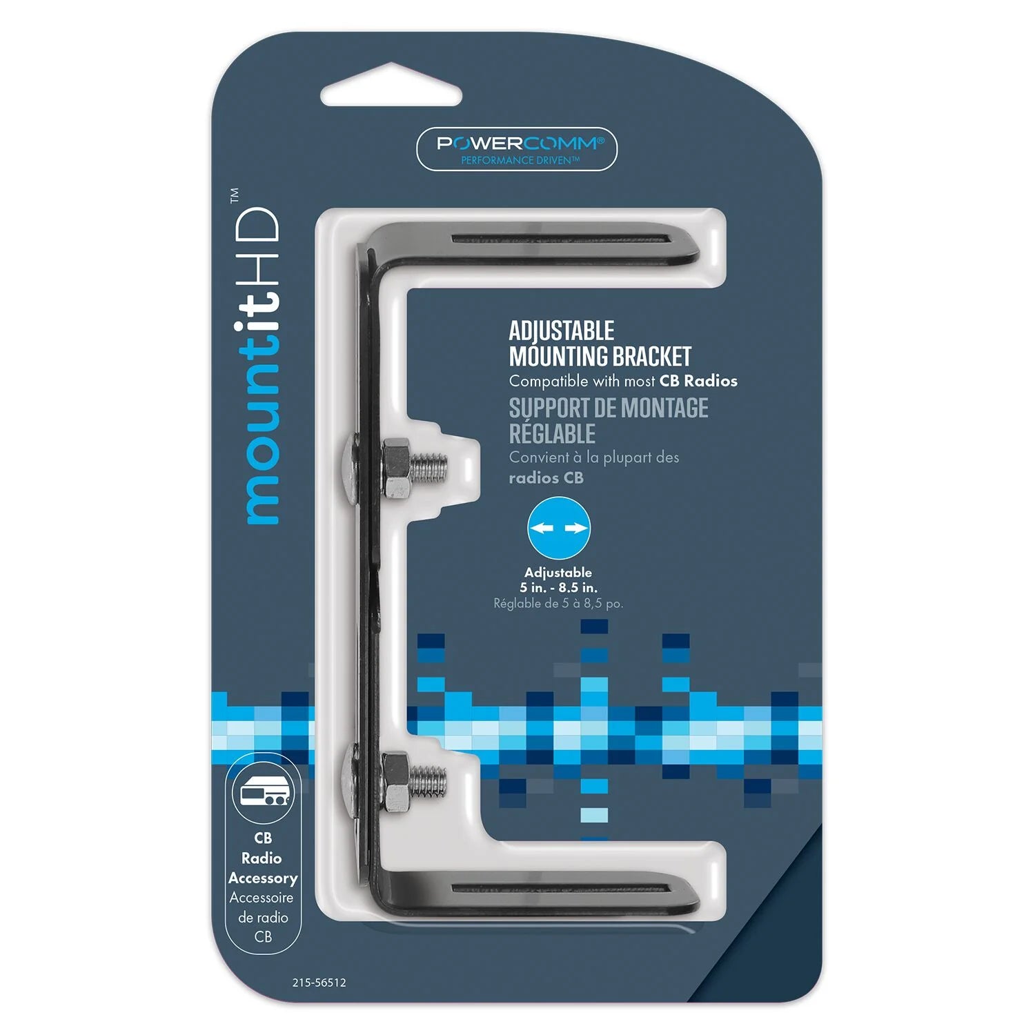 PowerComm CB Mounting Bracket Adjustable 215-56512 – TekShack