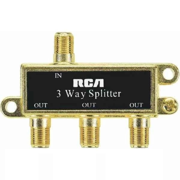 RCA 3-way Coaxial Cable TV Splitter VH48R | TekShack