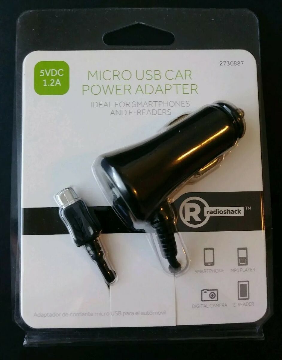 RadioShack 5VDC, 1.2A Micro USB Car Power Adapter – TekShack