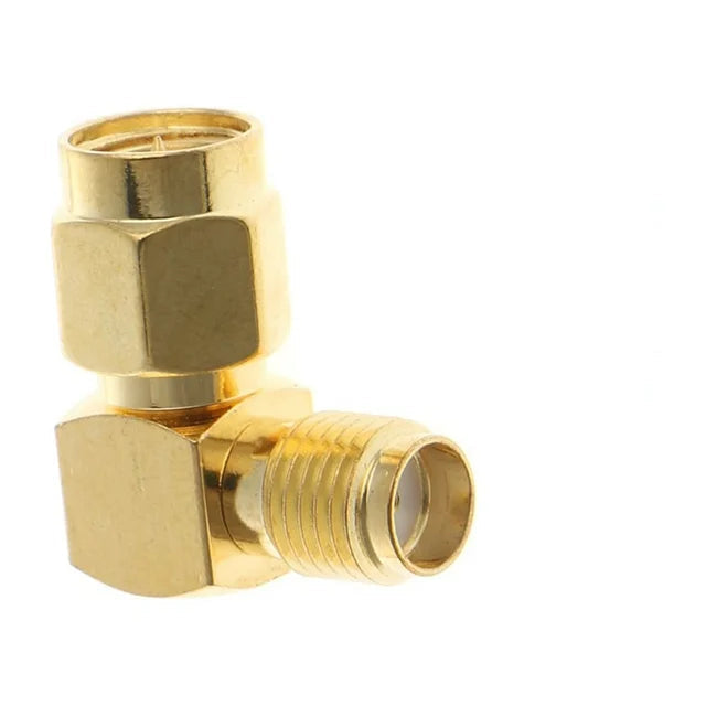 SMA Coax Adapter 90 Degree Connector RP-Male To SMA Female – TekShack