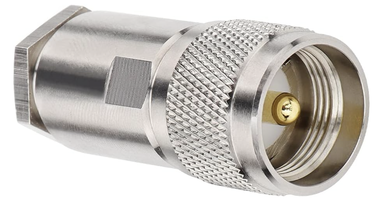 UHF PL-259 1/2" Heliax Connector w/heatshrink – TekShack