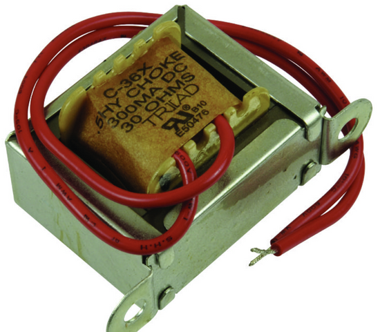 Power Inductor, 500 mH, 300 mA, 30 ohm, -20% to +50%, Chassis Mount ...