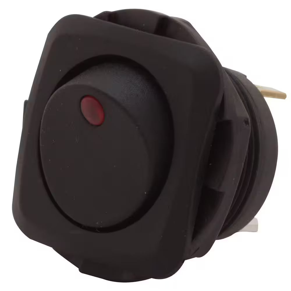 RadioShack 275-0020 Illuminated Round Rocker Switch – 16A at 125VAC (1 ...