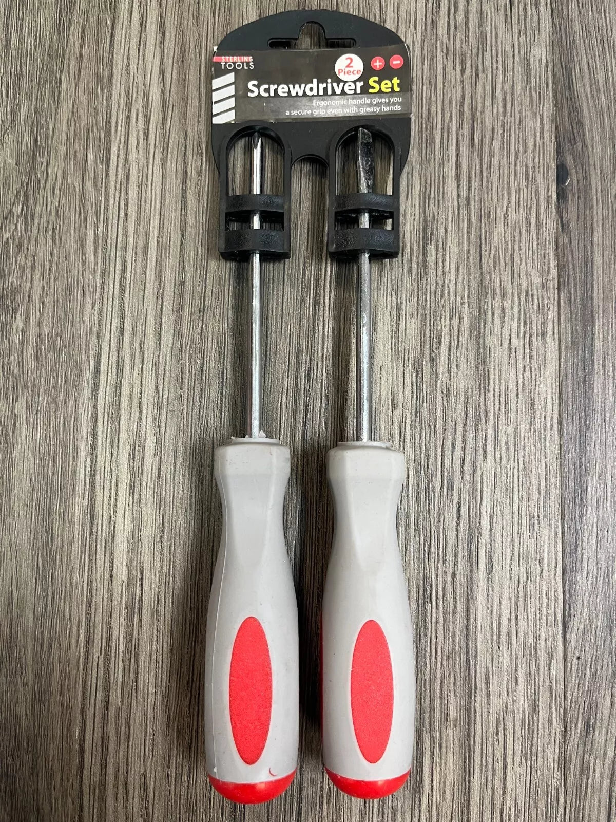 2 Pack Rubber Grip Screwdriver Set - Construction, Hobby, Compact ...