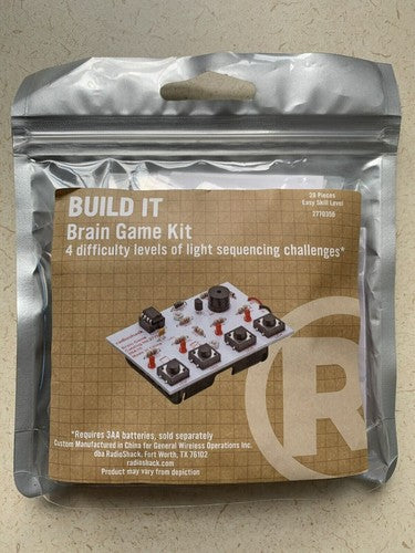 RadioShack Brain Game Kit – Light Sequence Challenge – TekShack