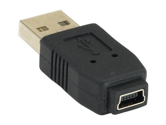 Male USB -> Female Mini USB | TekShack